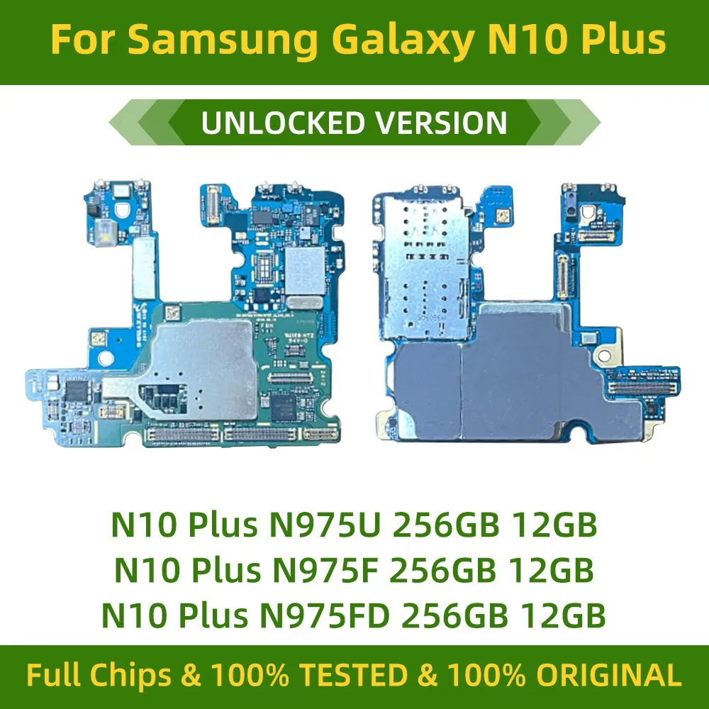 Placa-base-para-Samsung-Galaxy-Note-10-Plus-100-Original-desbloqueado ...
