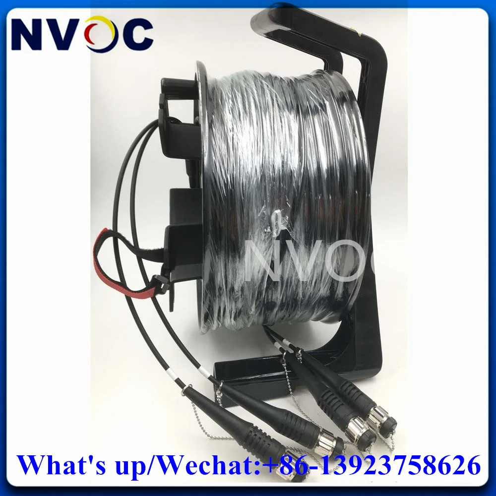 8Cores-125M-Outdoor-Single-Mode-ODC-Round-to-ODC-Male-5-0mm-Black-TPU ...