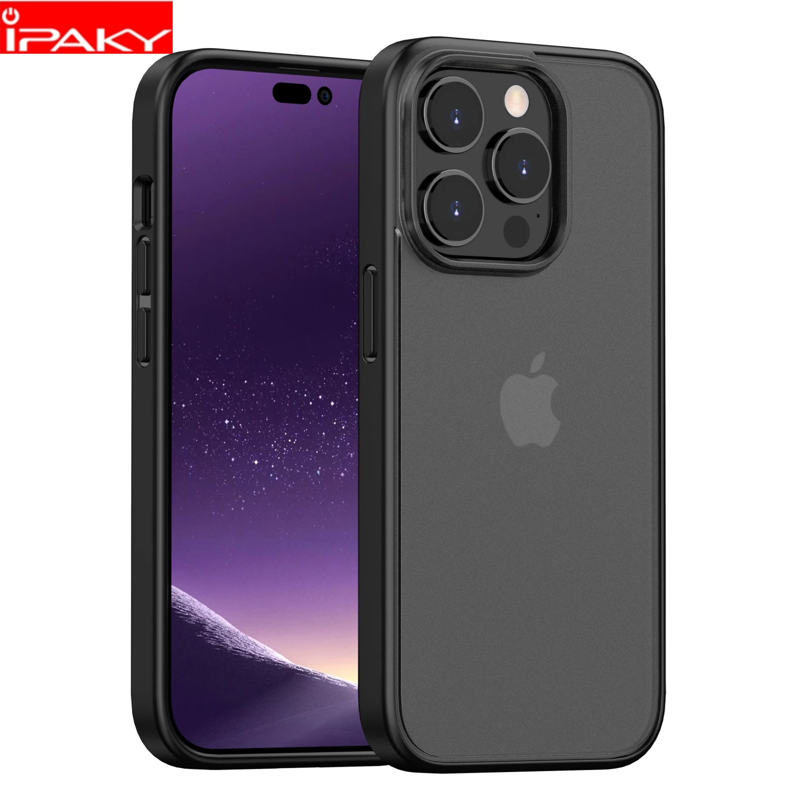 IPAKY-funda-transl-cida-para-iPhone-14-13-14-Pro-14-Plus-color-negro ...