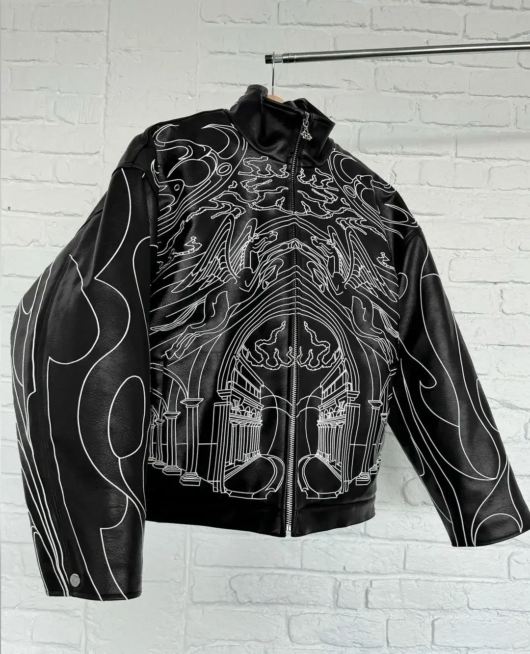 Y2K American Harajuku Punk Rock Jacket Men New High Street Gothic ...