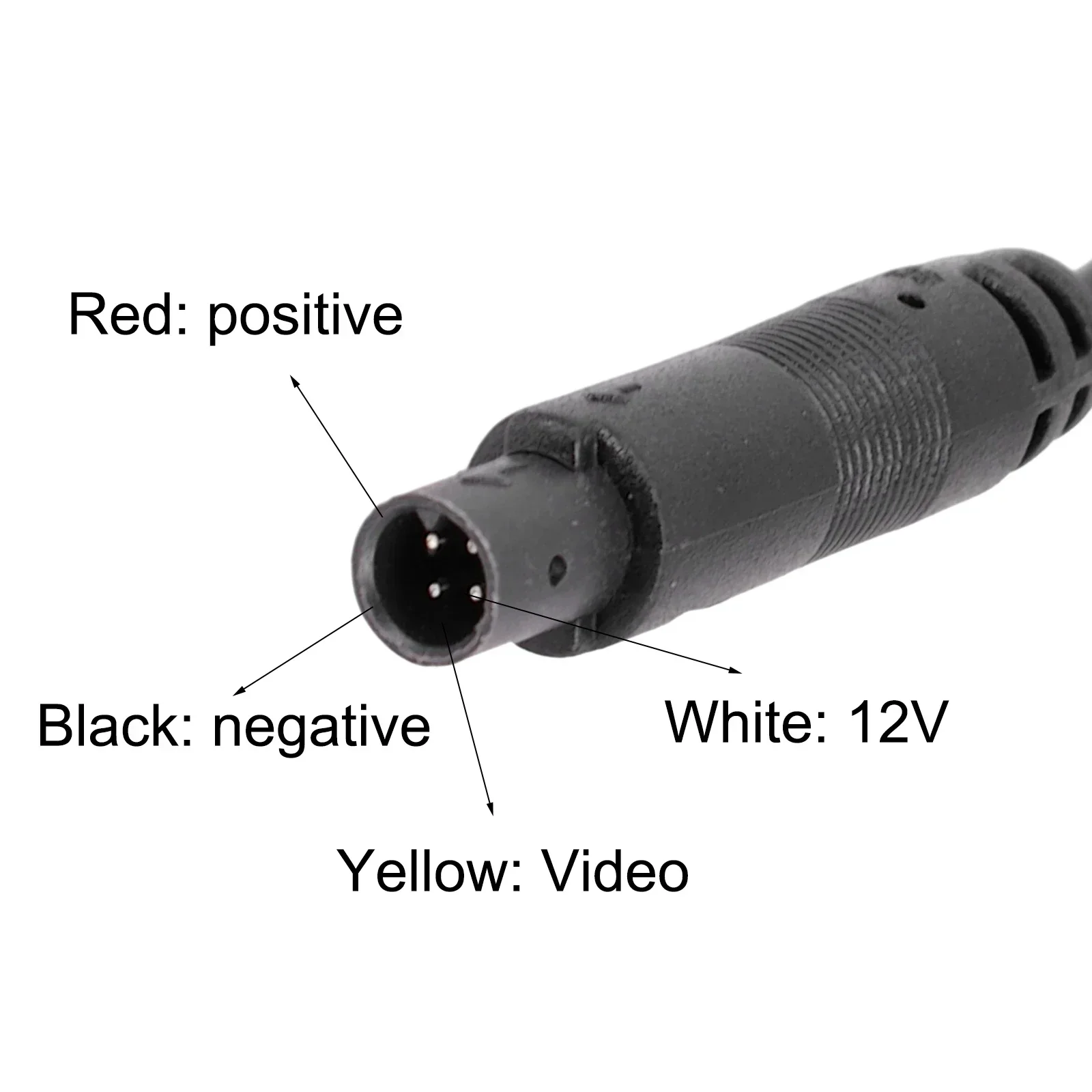 Auto-Backup-Reverse-Camera-4-Pin-Male-To-CVBS-RCA-Female-Connector-Wire ...