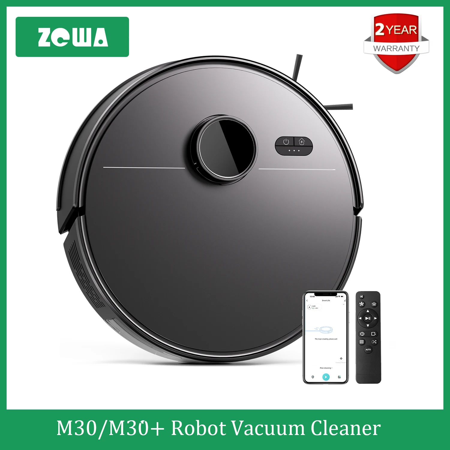 ZCWA-M30-M30-Robot-Vacuum-Cleaner-with-Auto-empty-Dock-6000PA-Suction ...
