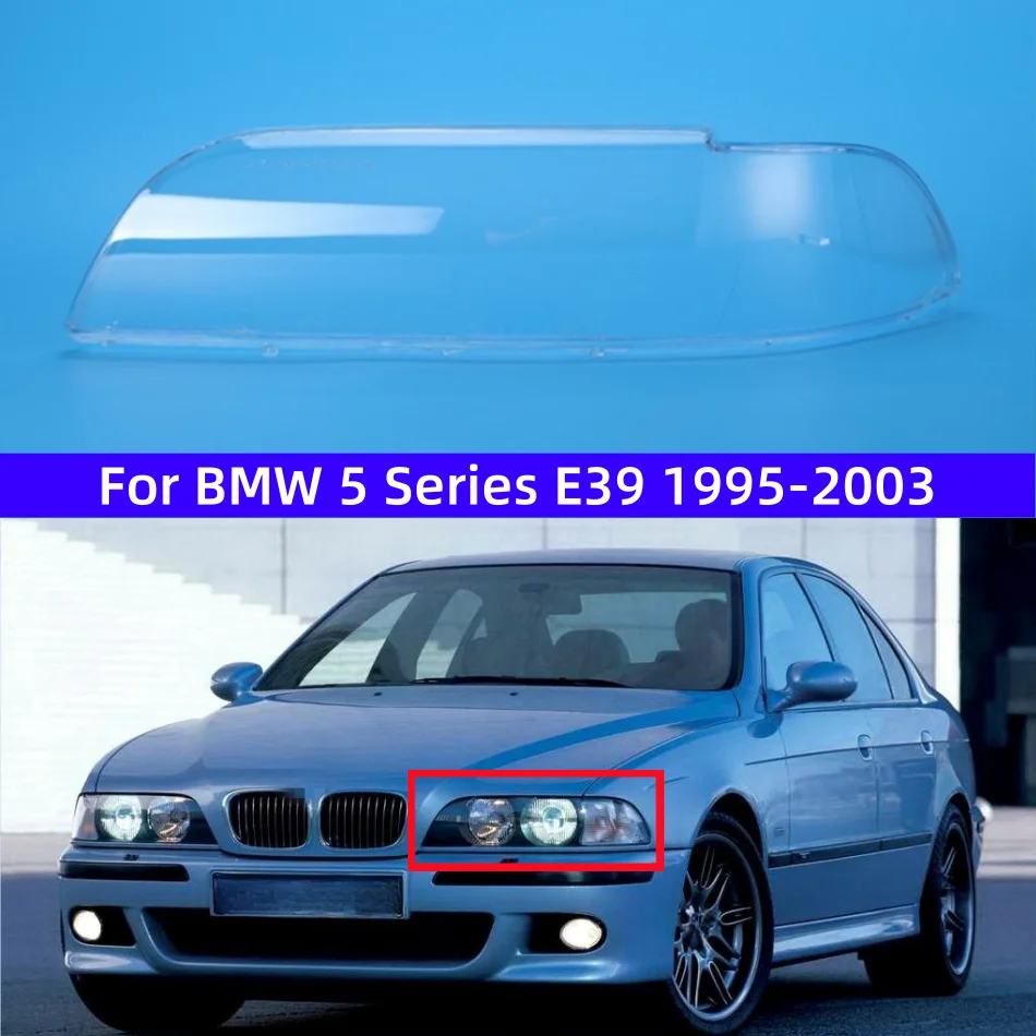 For BMW 5 Series E39 1995 to 2003 Accessories Glass Headlight Replace ...