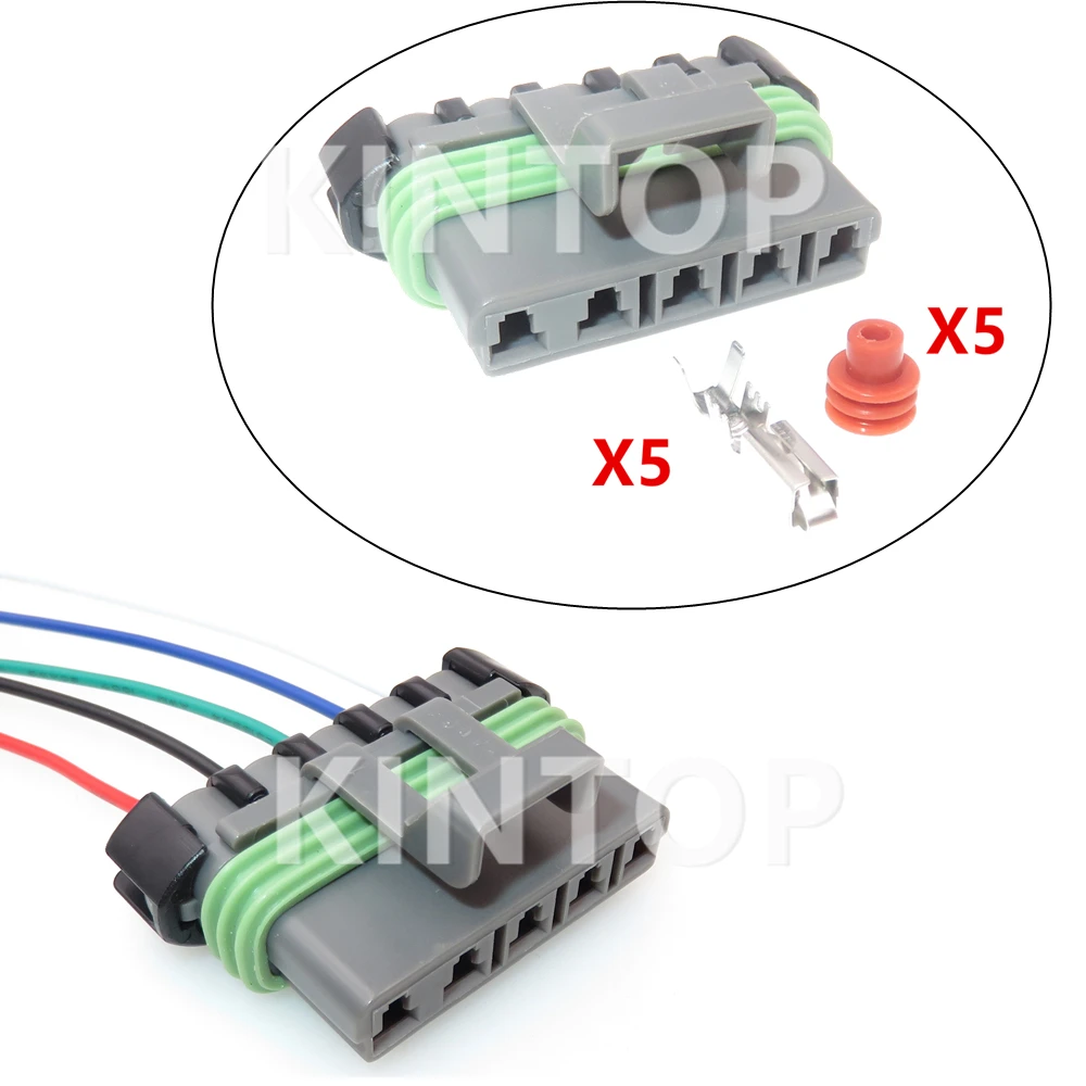 1-Set-5-Pins-Automobile-Wire-Socket-Waterproof-Connector-Auto-Connector ...