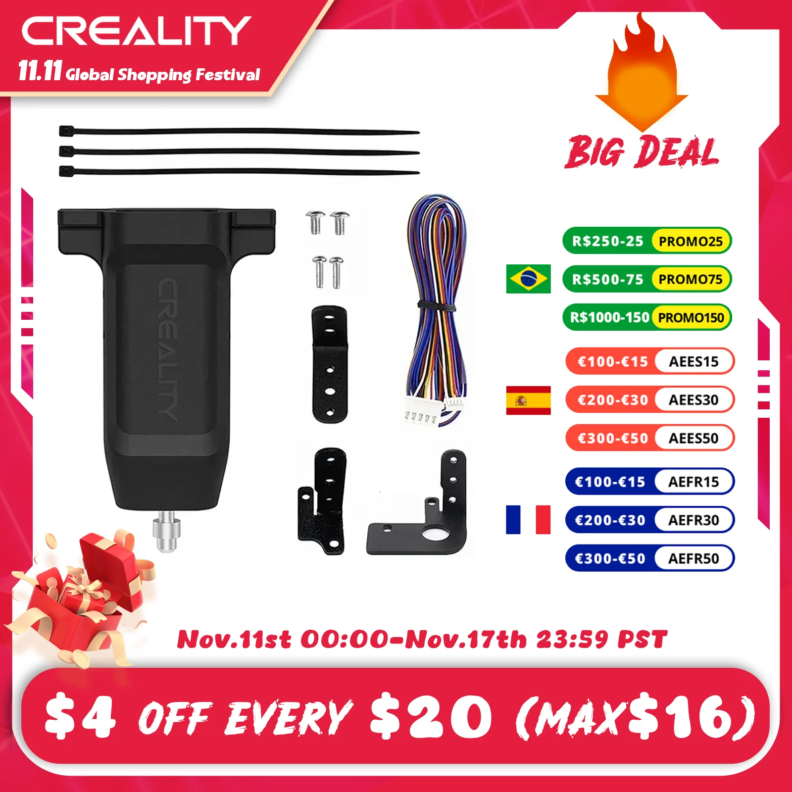 Creality-CR-Touch-Auto-Leveling-Kit-Upgrade-32Bit-Sensor-3D-Printer ...