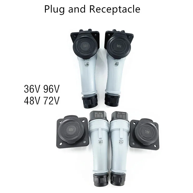 Golf-Cart-Charger-YEEDA-Y60-with-Internal-Switch-plug-and-receptacle ...