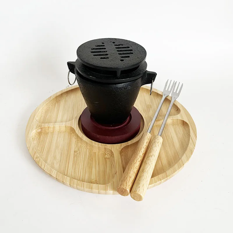 Mini-Hibachi-Grill-Indoor-PuPu-Platter-Set-Or-Indoor-Smores-Kit-With-2 ...