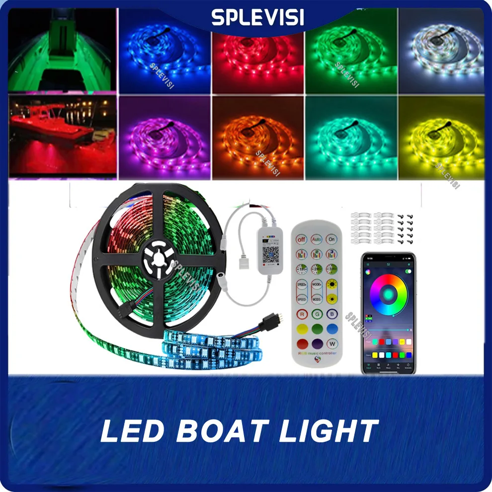 Waterproof-RGB-Led-Strip-Light-Boat-Deck-Marine-Pontoon-Lights-for-Jon ...