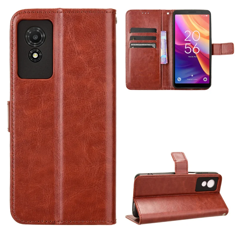 Fit-in-TCL-501-4G-Luxury-Crazy-Horse-Leather-Case-Skin-PU-Suitable-for ...