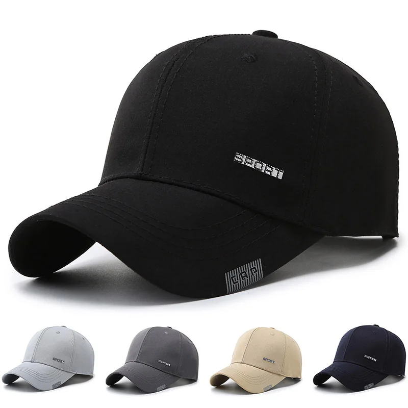 Men-s-Spring-And-Autumn-Sunscreen-Baseball-Cap-Solid-Color-Sports-Duck ...