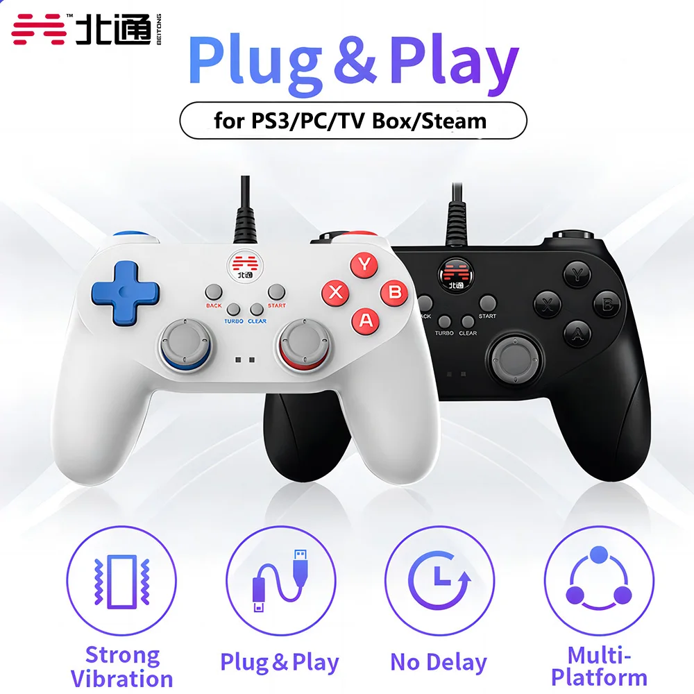 BETOP-Gaming-Controller-BEITONG-D2E-Wired-Gamepad-for-PS3-PC-TV-Box ...