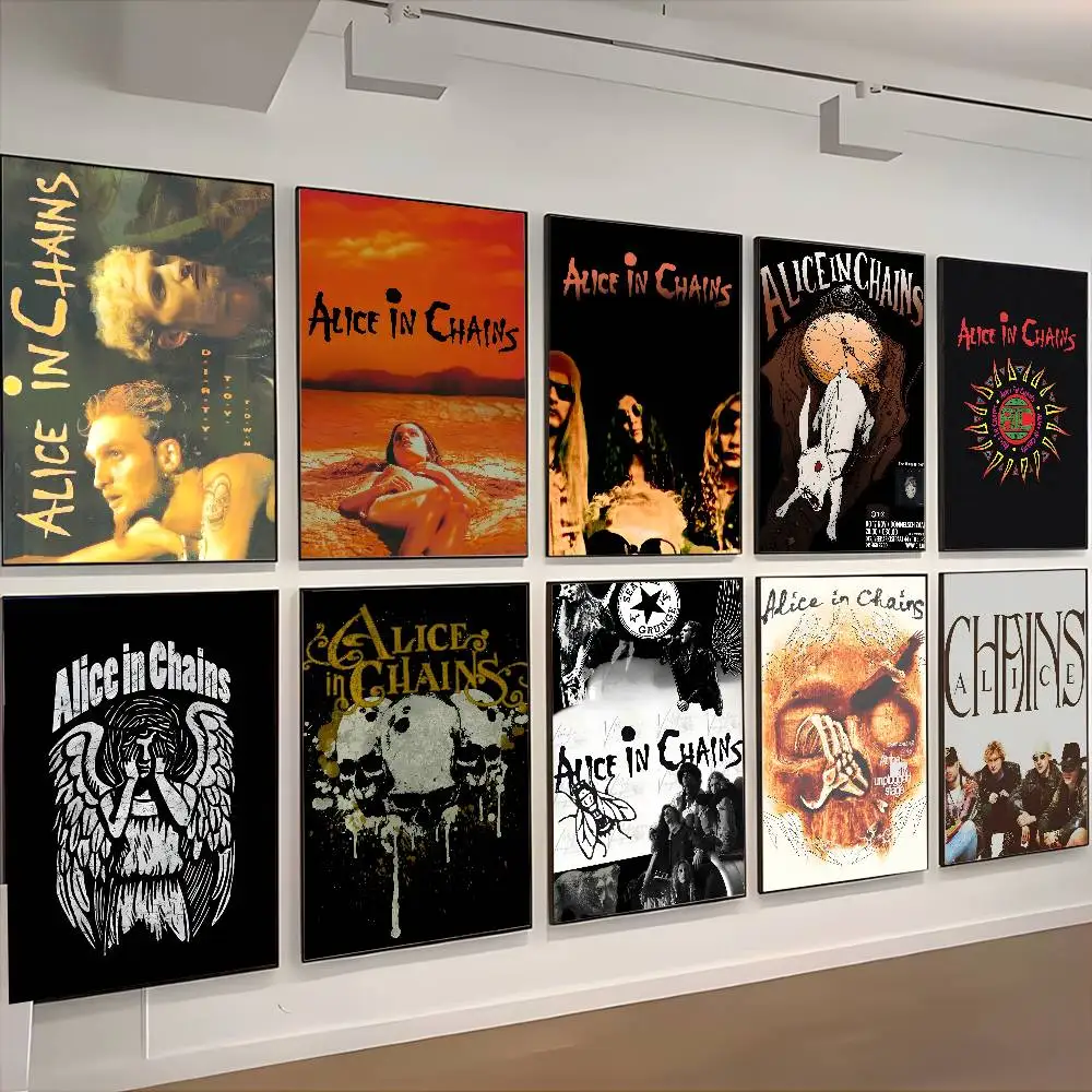 1PC Band Alice in Chains Singer Poster HD art sticky wall waterproof ...