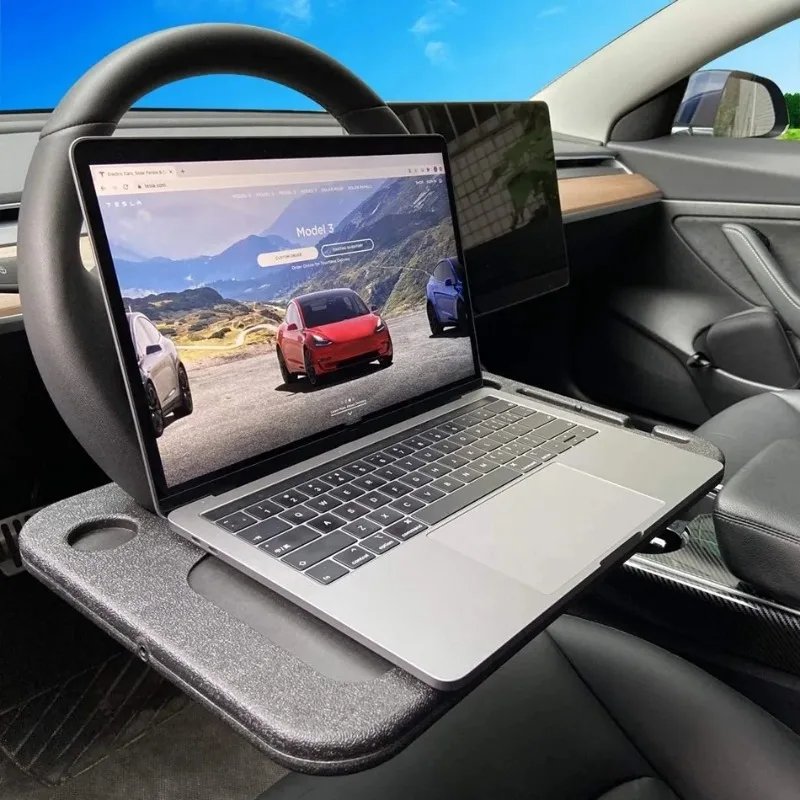 Tesla Model 3 X S Y Laptop Steering Wheel Table - Tesla League