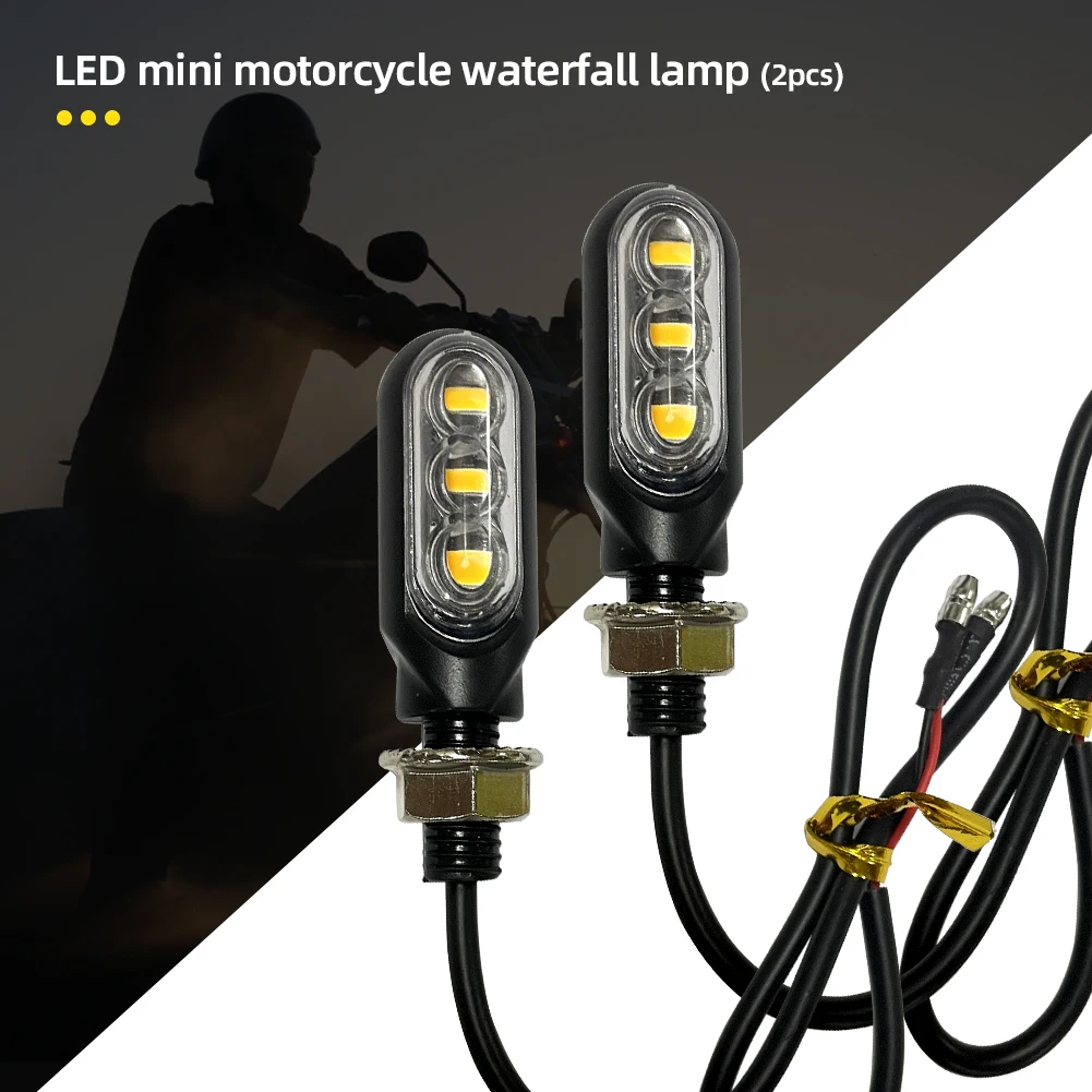 Universal-12V-Flashing-Turn-Signals-Mini-Motorcycle-LED-Lights-Rear ...