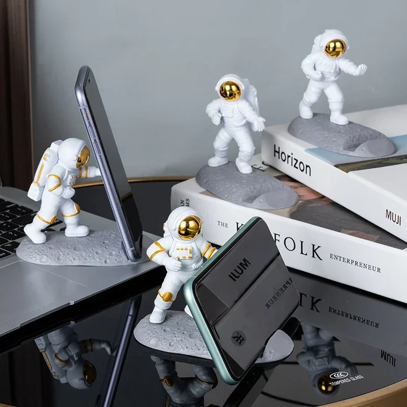 Astronaut-Mobile-Phone-Stand-Holder-Spaceman-Sculpture-Desk-Decoration ...
