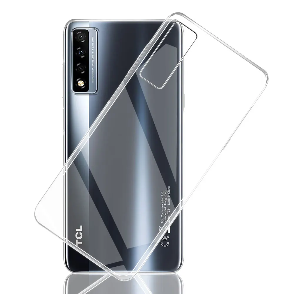 For TCL 20 Clear Case Silicon Soft Cover For TCL 20S 20L 20 SE Phone ...