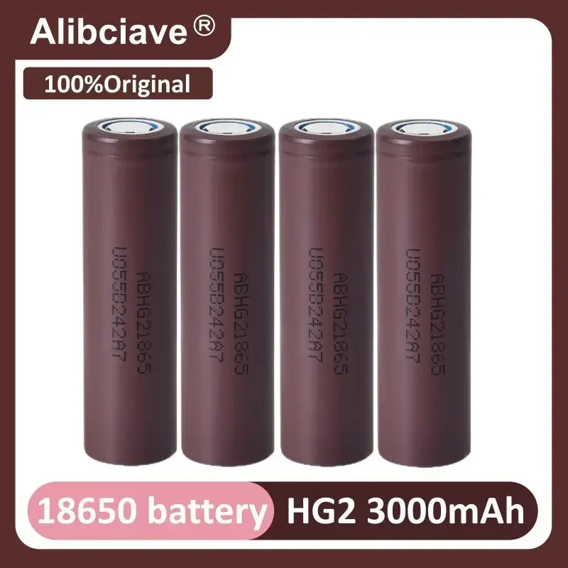 100-Original-Large-Capacity-HG2-18650-3000mah-Rechargeable-Battery-For ...