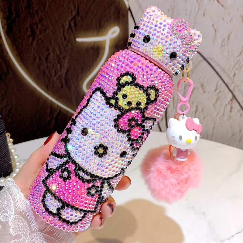 Bling-Cute-Thermos-280ml-Coffee-Travel-Mug-Stainless-Steel-Water-Bottle ...