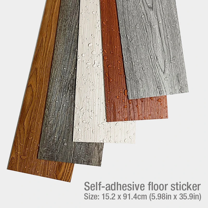 91x15cm-3D-Sself-adhesive-floor-sticker-Thicken-Wood-Grain-Floor ...