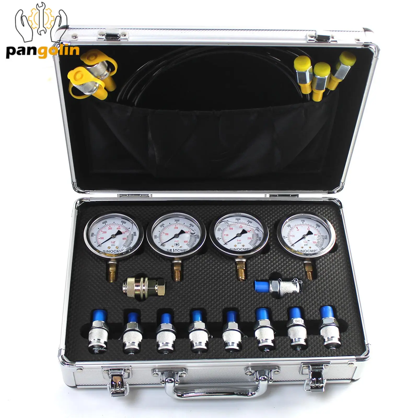 10-25-40-60Mpa-Hydraulic-Pressure-Test-Gauge-Kit-with-4-Gauges-Silver ...