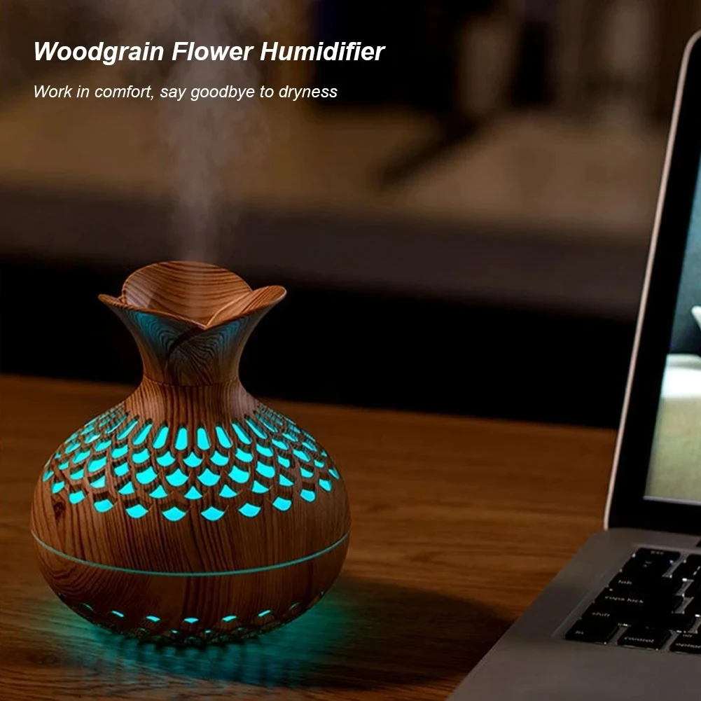 Wood-Grain-Humidifier-300ml-USB-Aroma-Diffuser-Atomizer-USB-Household ...