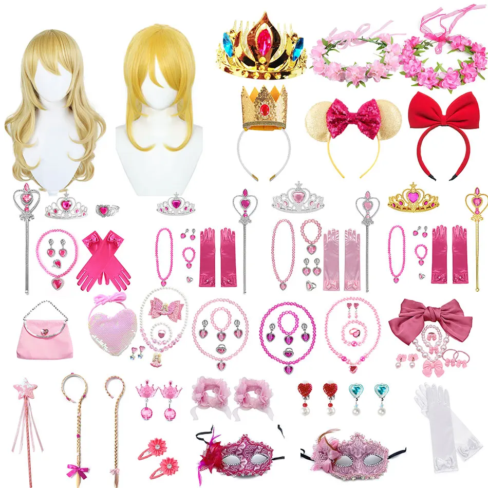 Baby Girls Accessories Princess Peach Accessory Children Pink Headband ...