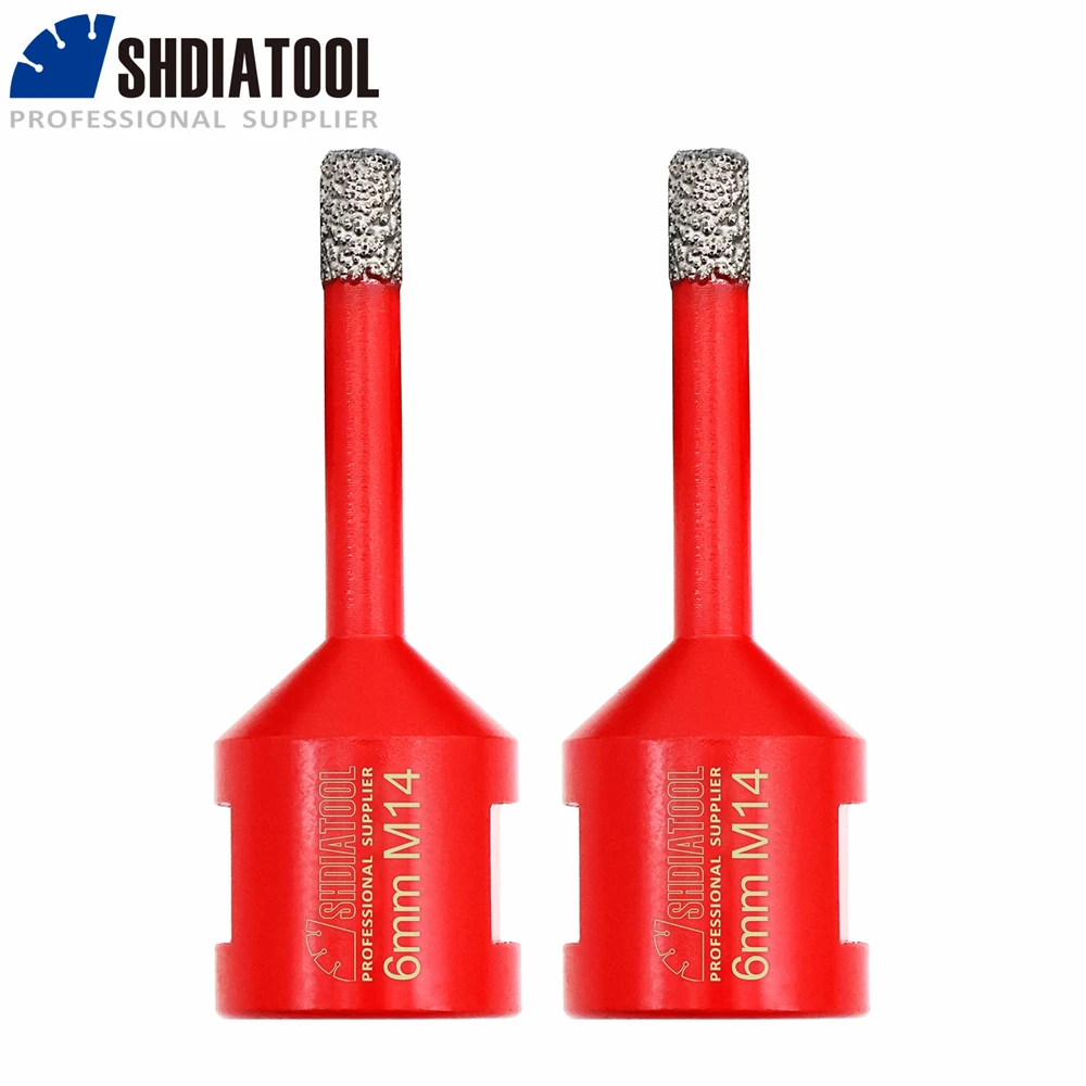 SHDIATOOL-2pcs-6-16mm-Diamond-Drill-Core-Bits-M14-Drilling-Crown ...