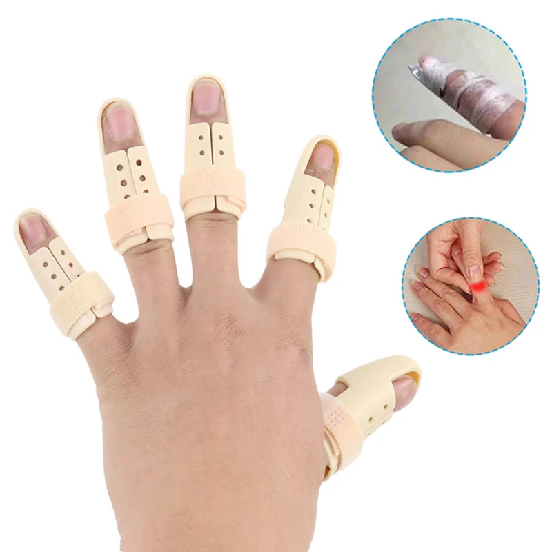 1-5Pcs-Adjustable-Finger-Splint-Brace-Trigger-Finger-Support-Fracture ...
