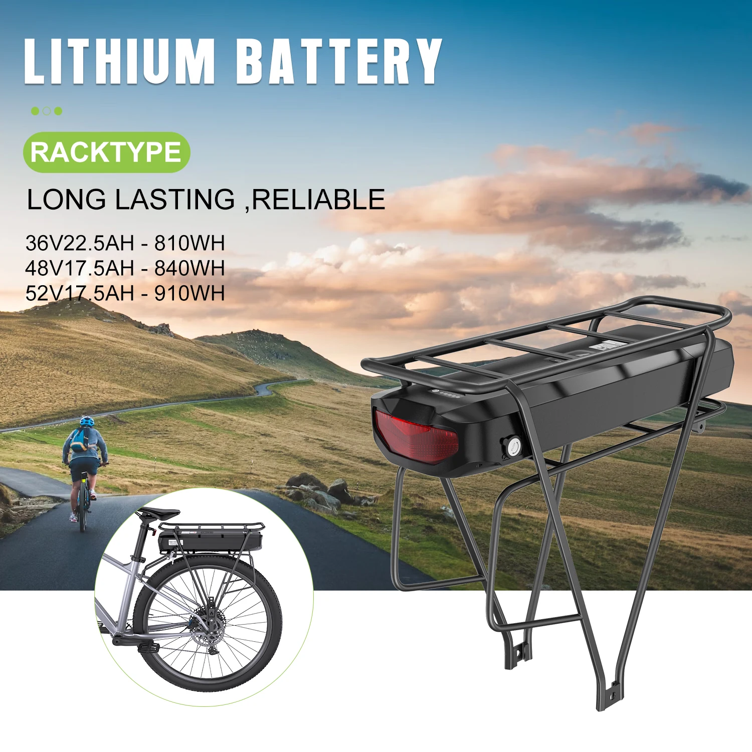 52V-48V-36V-Ebike-Battery-with-Rear-Luggage-Rack-17-5Ah-22-5Ah-Lithium ...