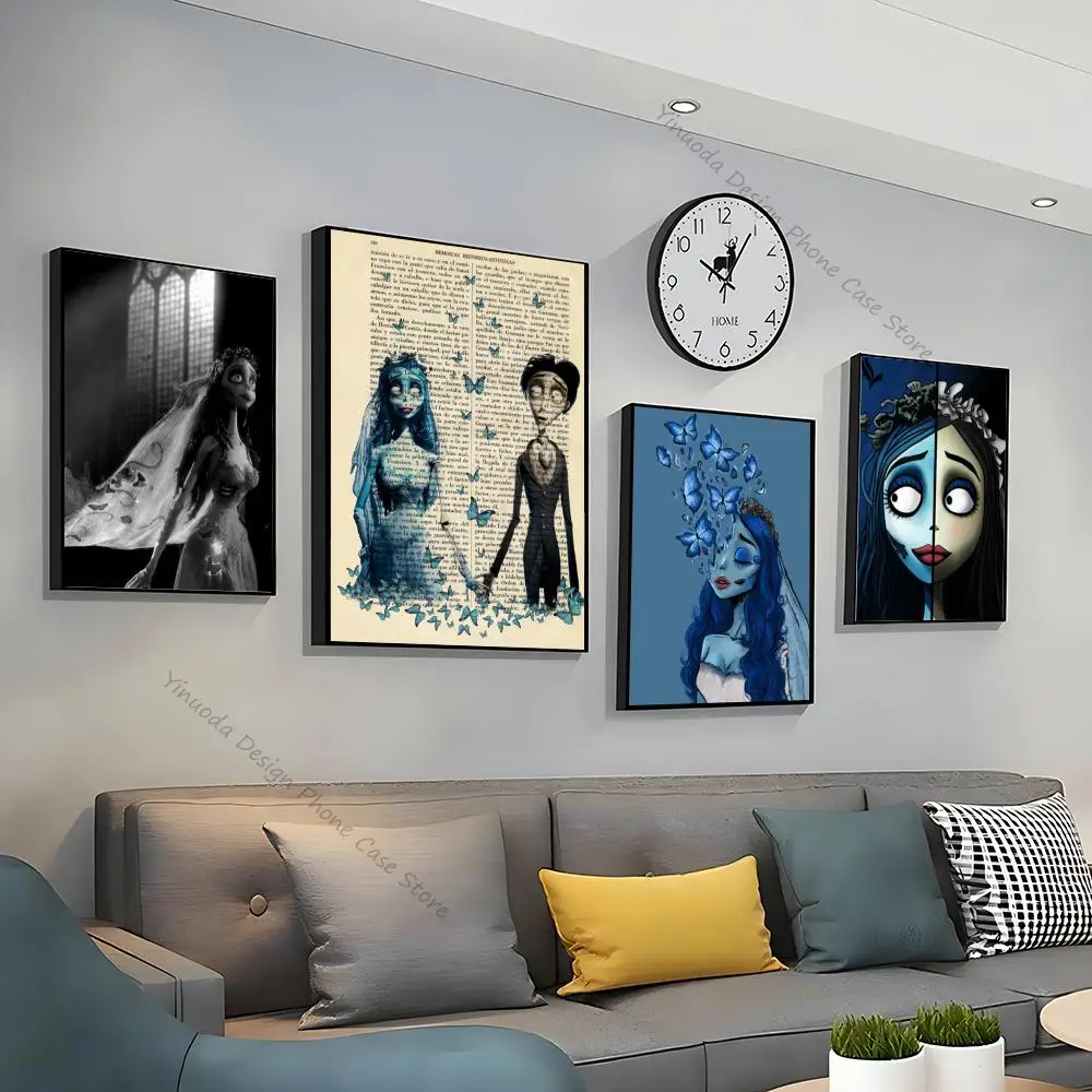 1pc-Tim-Burton-s-C-Corpse-Bride-Cartoon-Movie-Poster-Paper-Print-Home ...