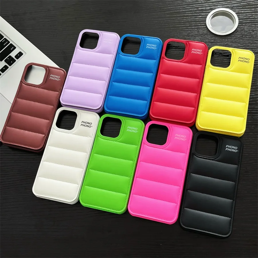 Phono Down Jacket Puffer Phone Cover, funda para iPhone 7, 8 Plus, 11 ...