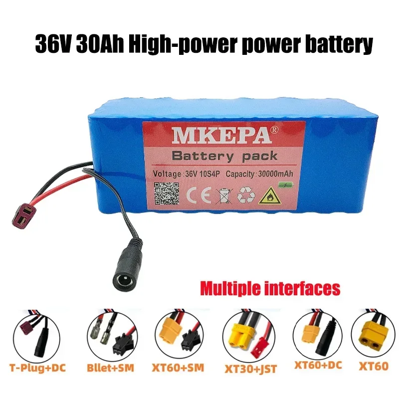 36V-42V-10S4P-30Ah-18650-High-Capacity-Power-42V-750W-1000W-Lithium ...