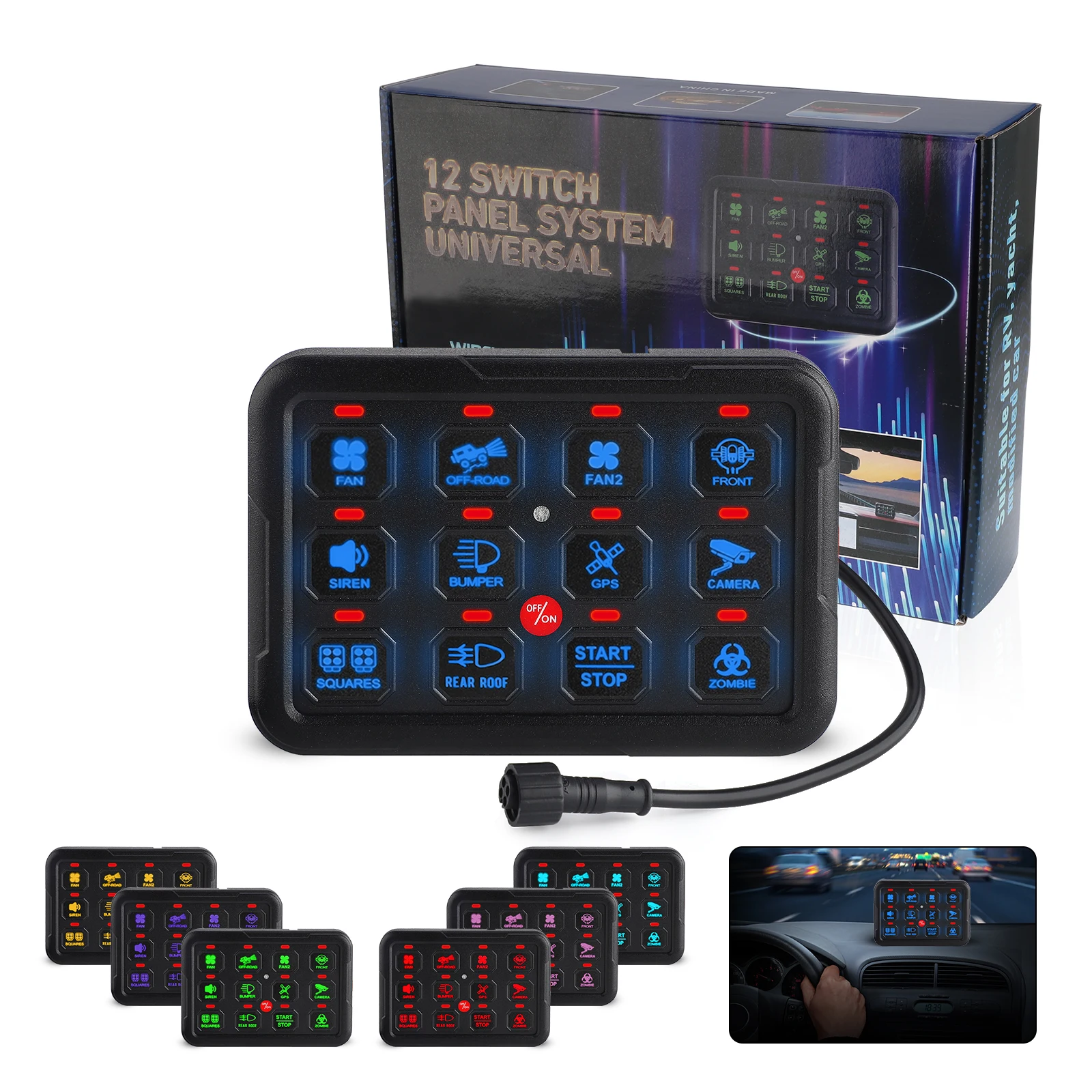 6-8-12-Gang-On-Off-Control-12V-24V-Switch-Panel-Automatic-Dimmable-LED ...