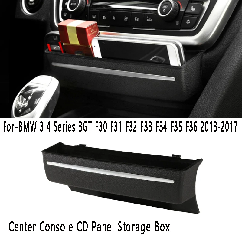 Car Storage Box Center Console Cd Panel Storage Box For-bmw 3 4 Series ...
