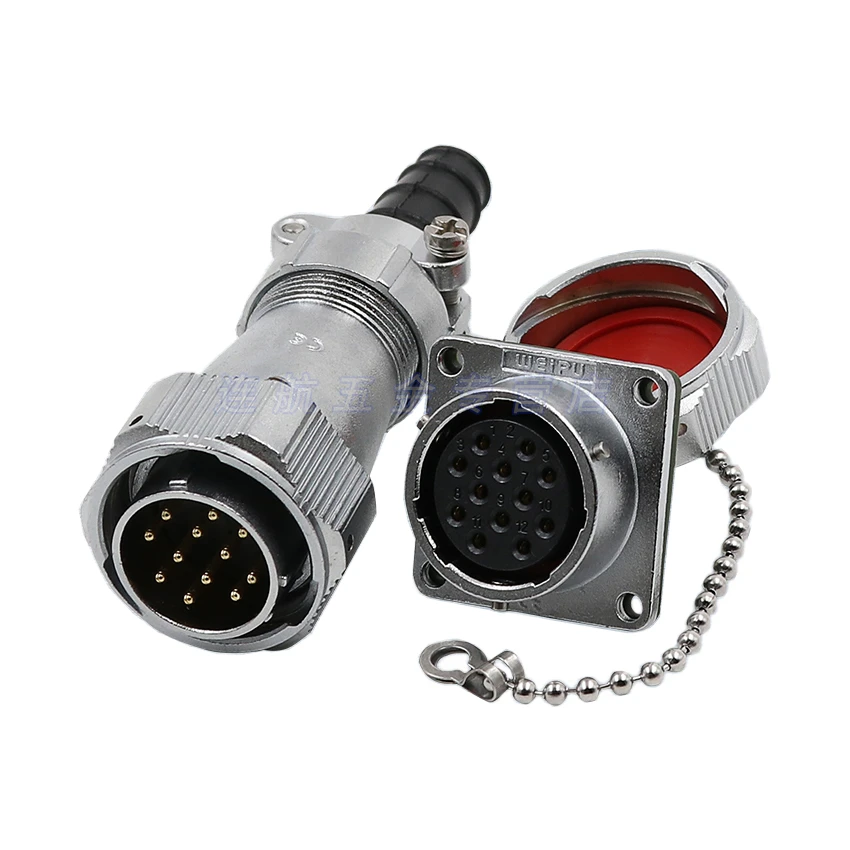 WEIPU WY24 TI+Z Waterproof M24 2 3 4 9 10 12 19 Pin Aviation Electrical ...