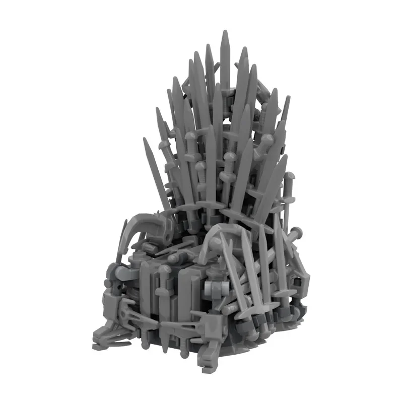 MOC-Assembling-Building-Blocks-Toy-Iron-Throne-King-s-Throne-Seat-Model ...