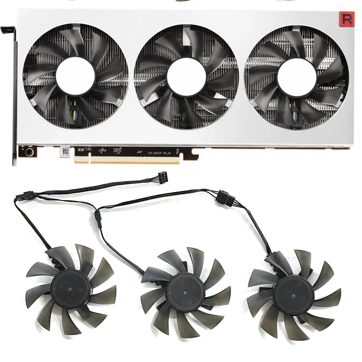 New-AMD-Radeon-VII-GPU-Fan-4PIN-75MM-FD7010H12S-for-Sapphire-Radeon-VII ...