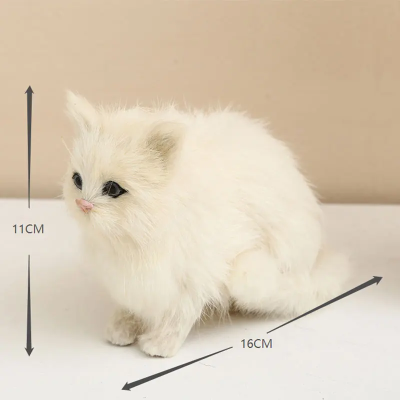 1pc-Cute-Simulation-Cat-Toy-Fake-Cat-Handmade-Ornaments-Taxidermy ...
