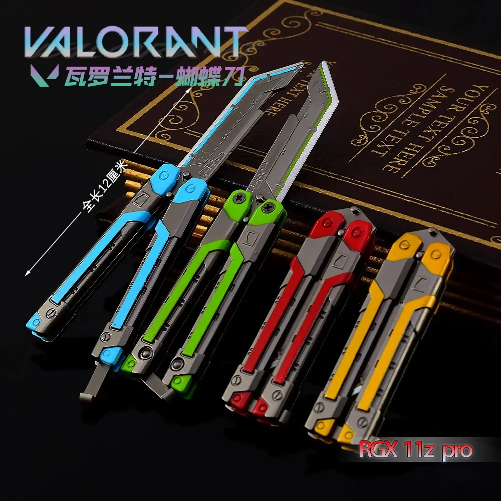 Valorant-Weapon-RGX-11z-Pro-cuchillo-mariposa-Mini-Balisong-12cm-juego ...