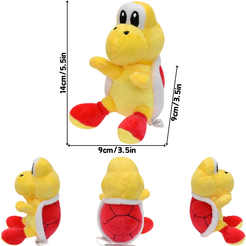 Peluche suave Kawaii Mario Bros Koopa Rolla Troopa Turtle Armad Dry ...