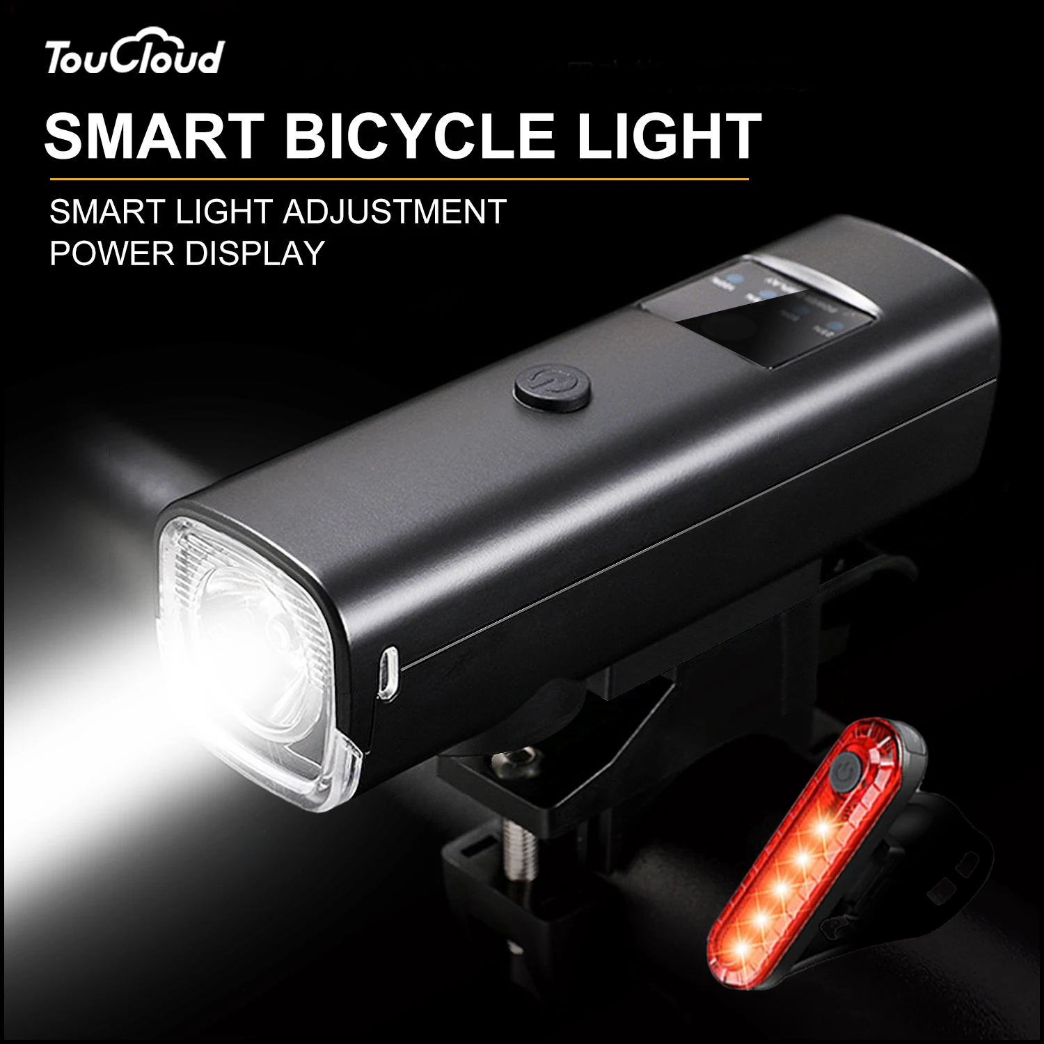 Smart-LED-Bike-Lights-Front-with-Taillight-USB-Rechargeable-4-Modes ...