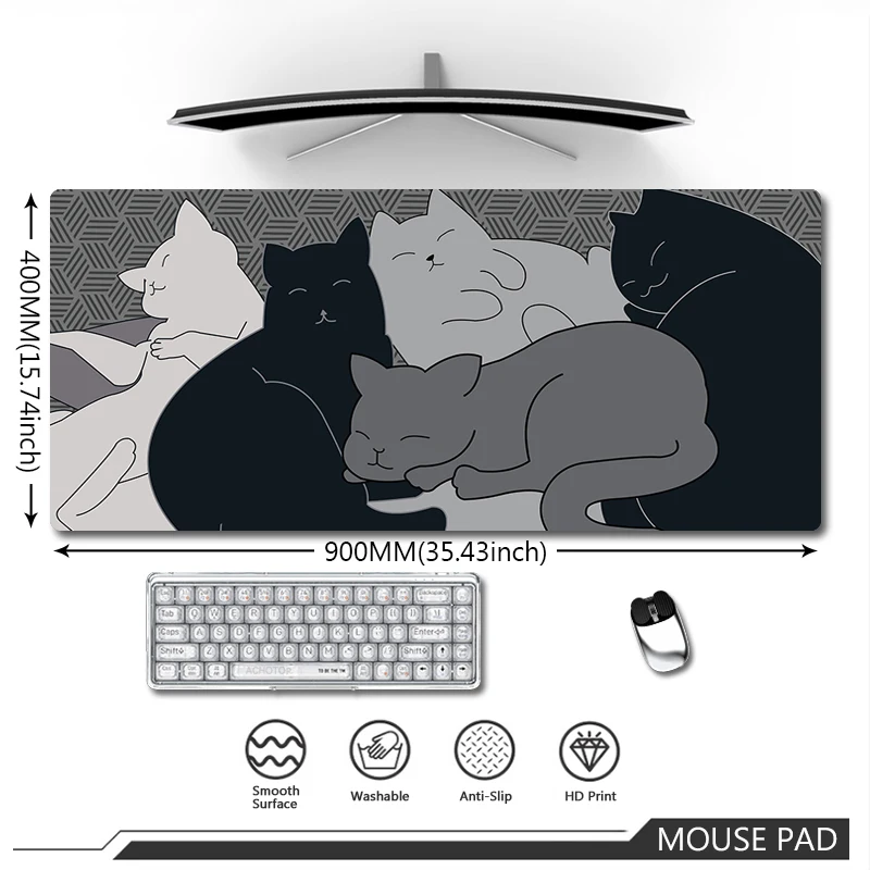 Kawaii-Kucing-Mouse-Pad-Besar-Lucu-Mousepad-Gaming-Keyboard-Mousepad ...