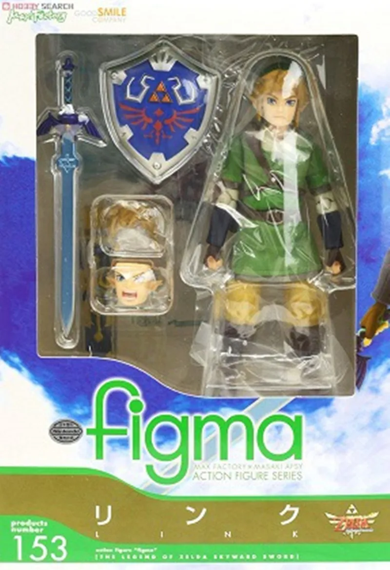 14cm Link Action Figure Figma 153 The Legend Of Zelda Skyward Sword ...