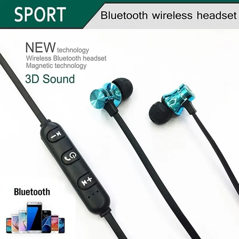 Magnetic-Wireless-Earphone-Bluetooth-Stereo-Sports-Waterproof-Earbuds ...