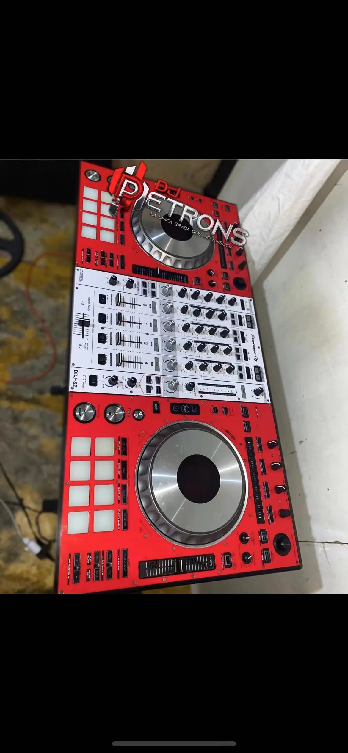 DDJ-SZ-SZ2-RZ-XDJ-XZ-RX3-RX2-RR-PVC-material-Red-and-white-skin ...