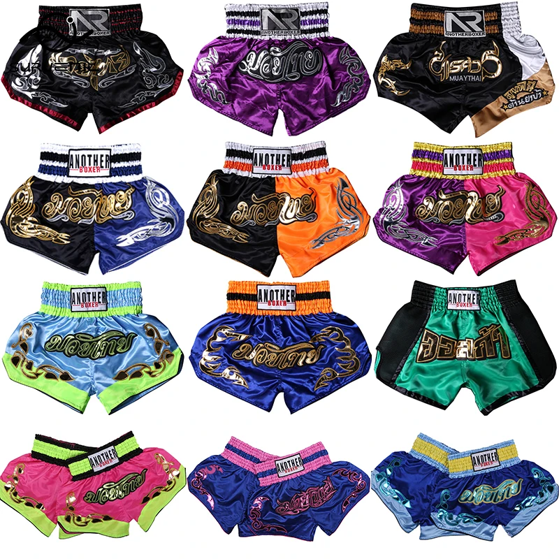 Kickboxing-Fight-Tiger-Muay-Thai-Shorts-respir-vel-bordado-Kick-Boxing ...