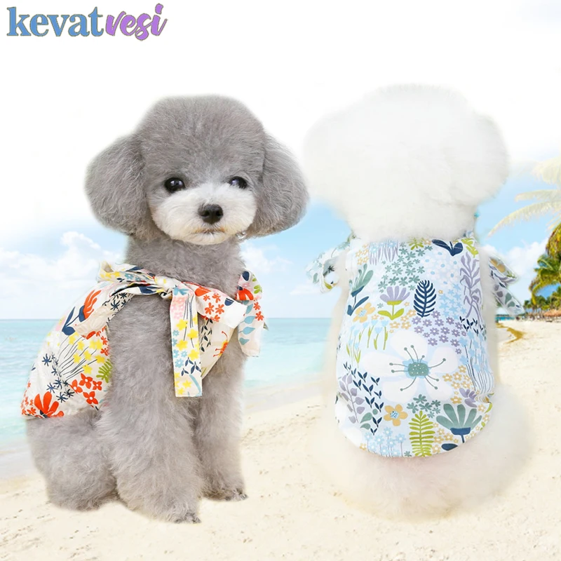 Summer-Dog-Vest-Cute-Dog-Slip-Dress-Hawaiian-Beach-Style-Pet-Dog ...