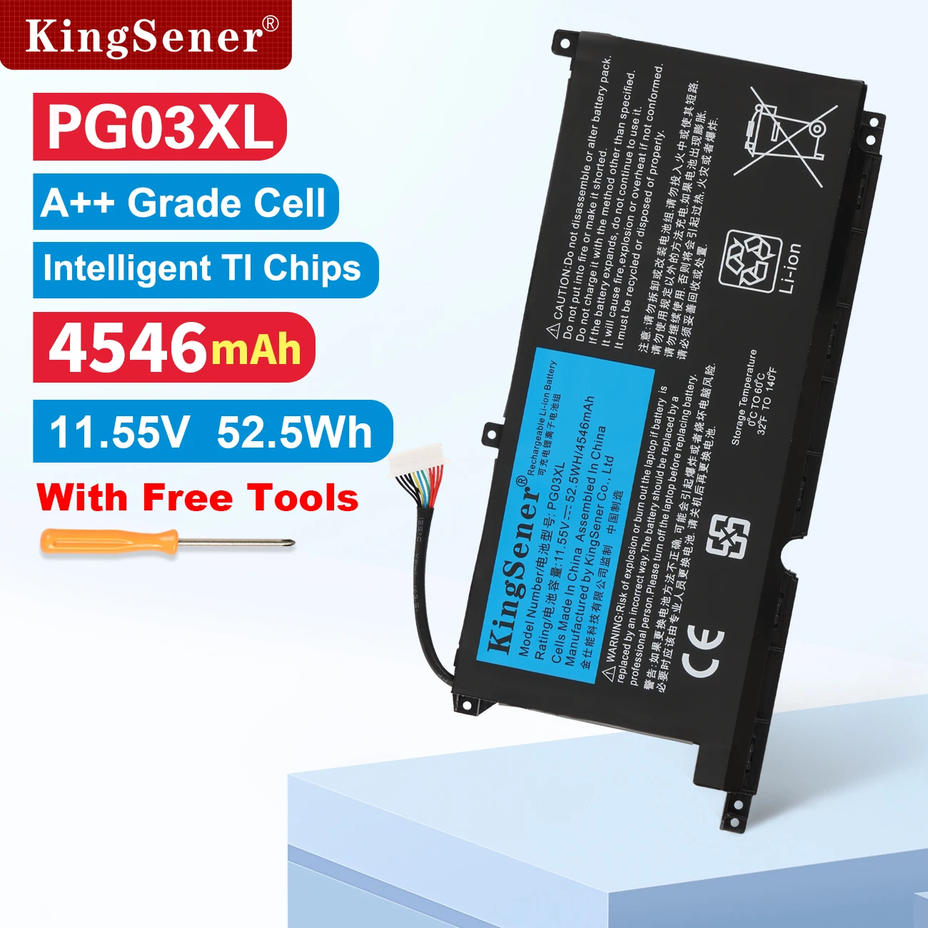 KingSener-PG03XL-Battery-For-HP-Pavilion-Gaming-15-DK-dk0003nq-15 ...