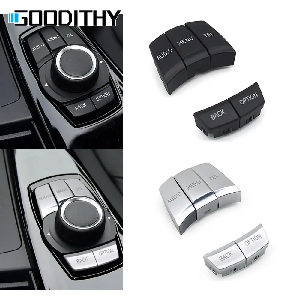 Interior-5PCS-Center-Console-CIC-IDrive-Multimedia-Knob-Menu-Button ...