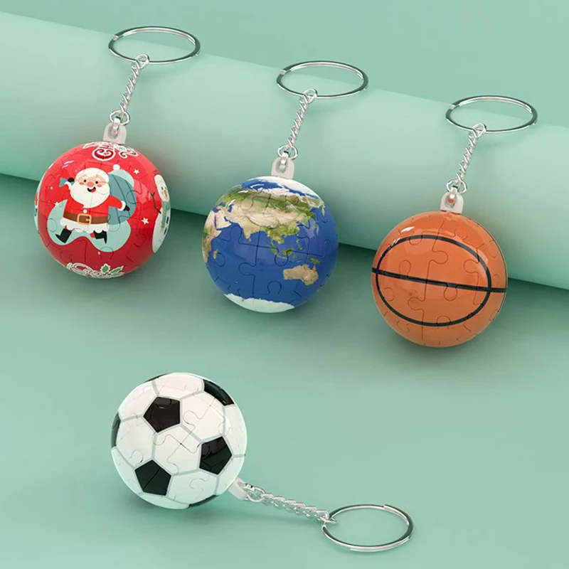 Jigsaw-Puzzle-Keychain-Party-Favors-Brain-Teaser-Key-Chains-Christmas ...
